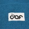 DaF Label Beanie - Azurblau - Dicht am Fisch